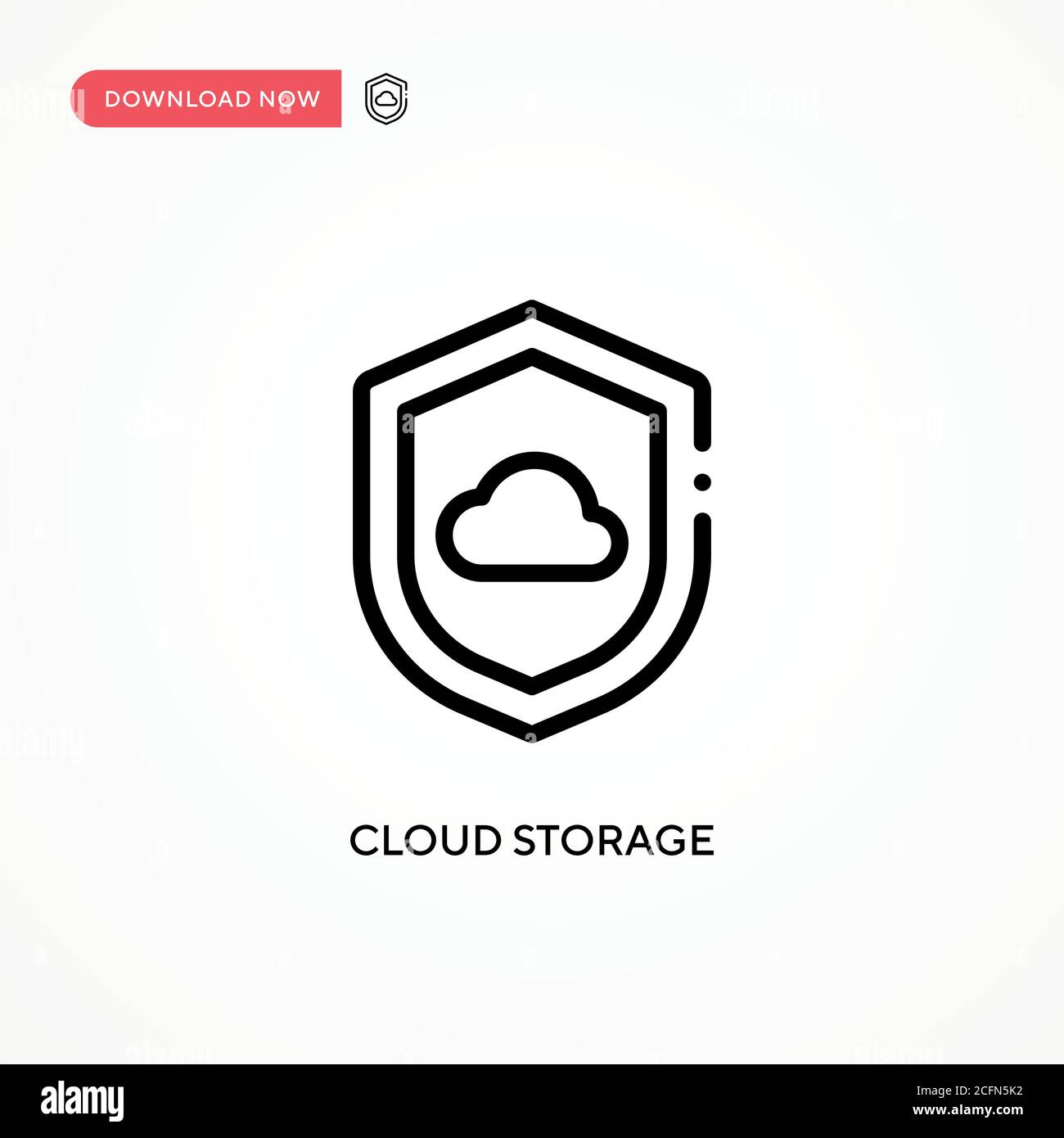 Cloud storage vector icon. Modern, simple flat vector illustration for ...