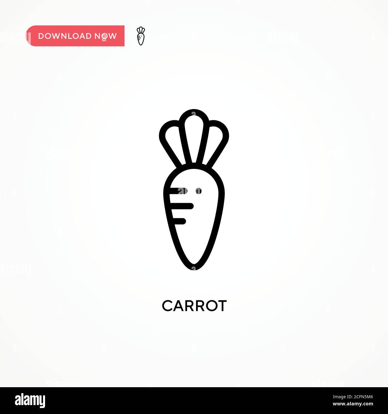 Carrot vector icon. Modern, simple flat vector illustration for web ...