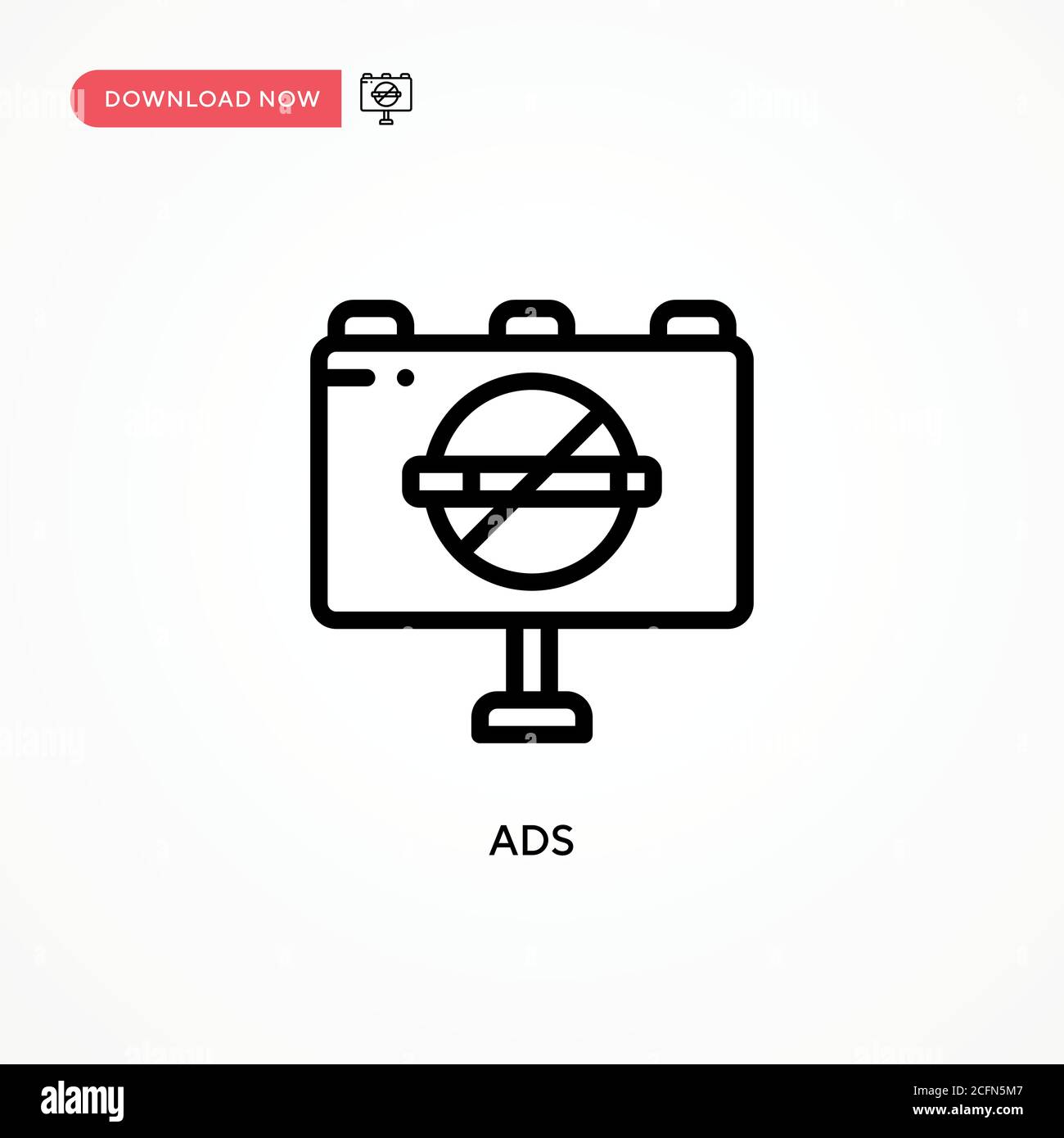 Facebook ads icon Stock Vector Images - Alamy