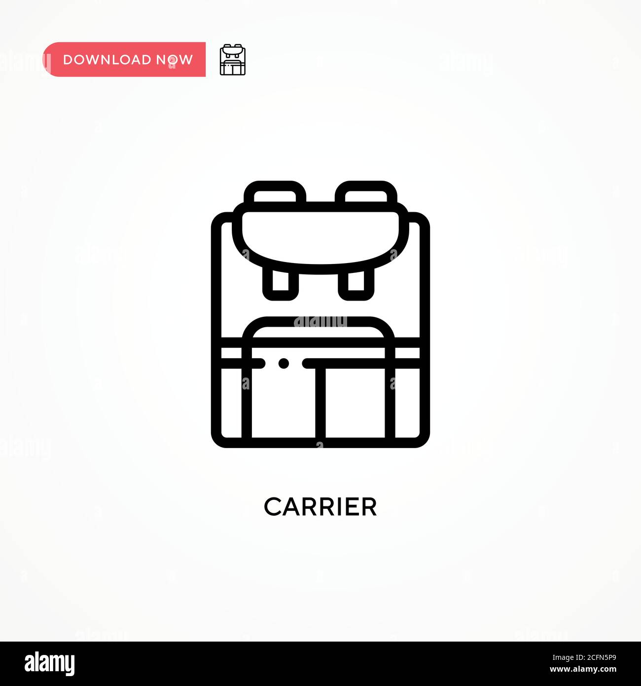Carrier vector icon. Modern, simple flat vector illustration for web ...