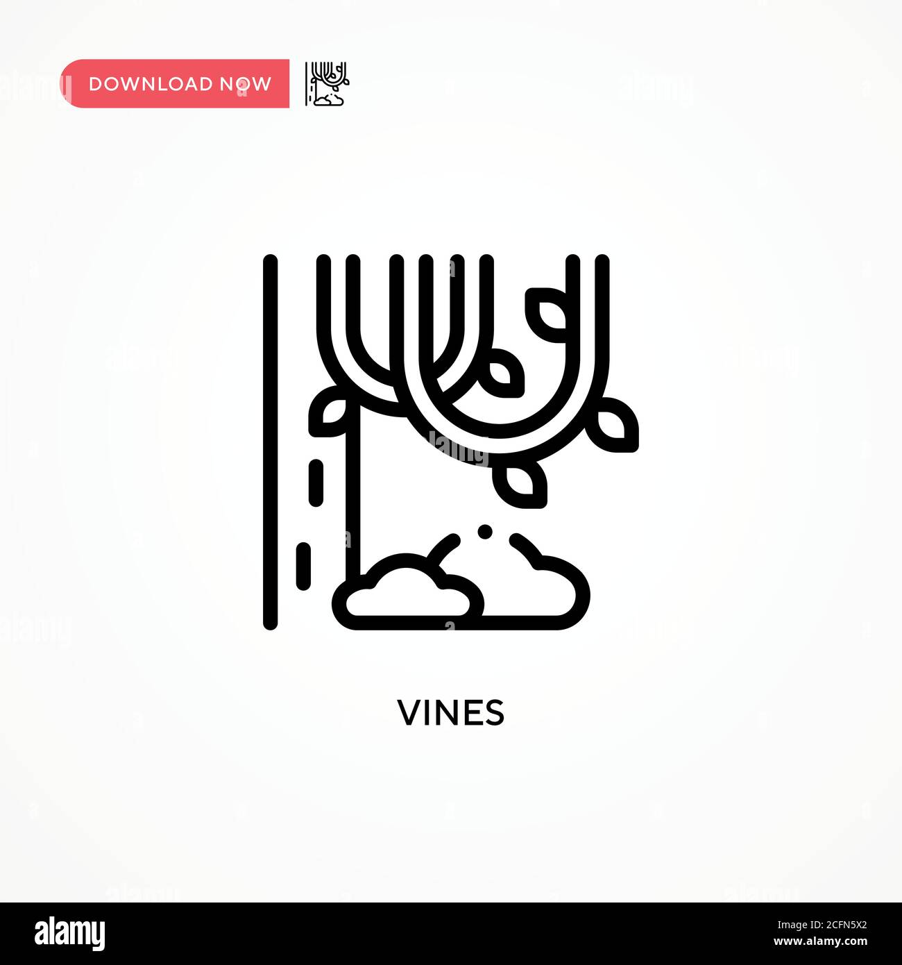 Vines vector icon. Modern, simple flat vector illustration for web site ...