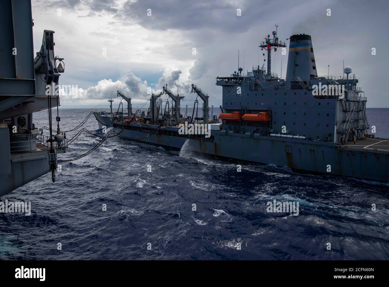 Fleet replenishment oiler usns john ericsson t ao 194 hi-res stock ...