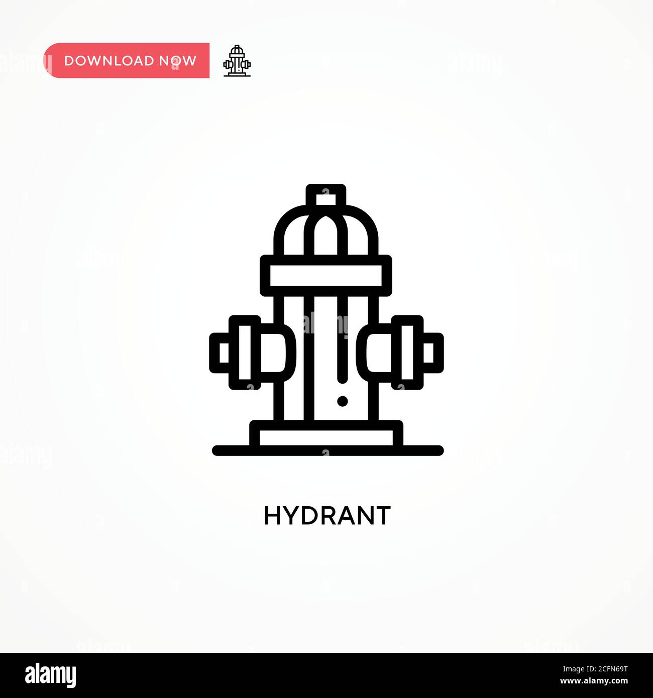Hydrant vector icon. Modern, simple flat vector illustration for web ...