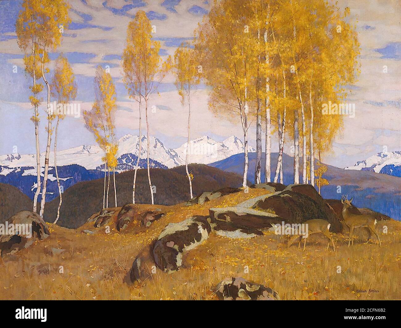 Adrian stokes’ painting hi-res stock photography and images - Alamy