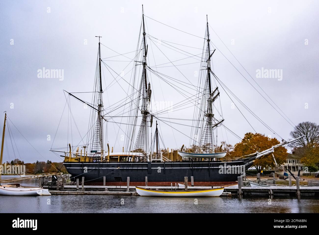 Mystic Connecticut Seaport Stock Photo - Alamy