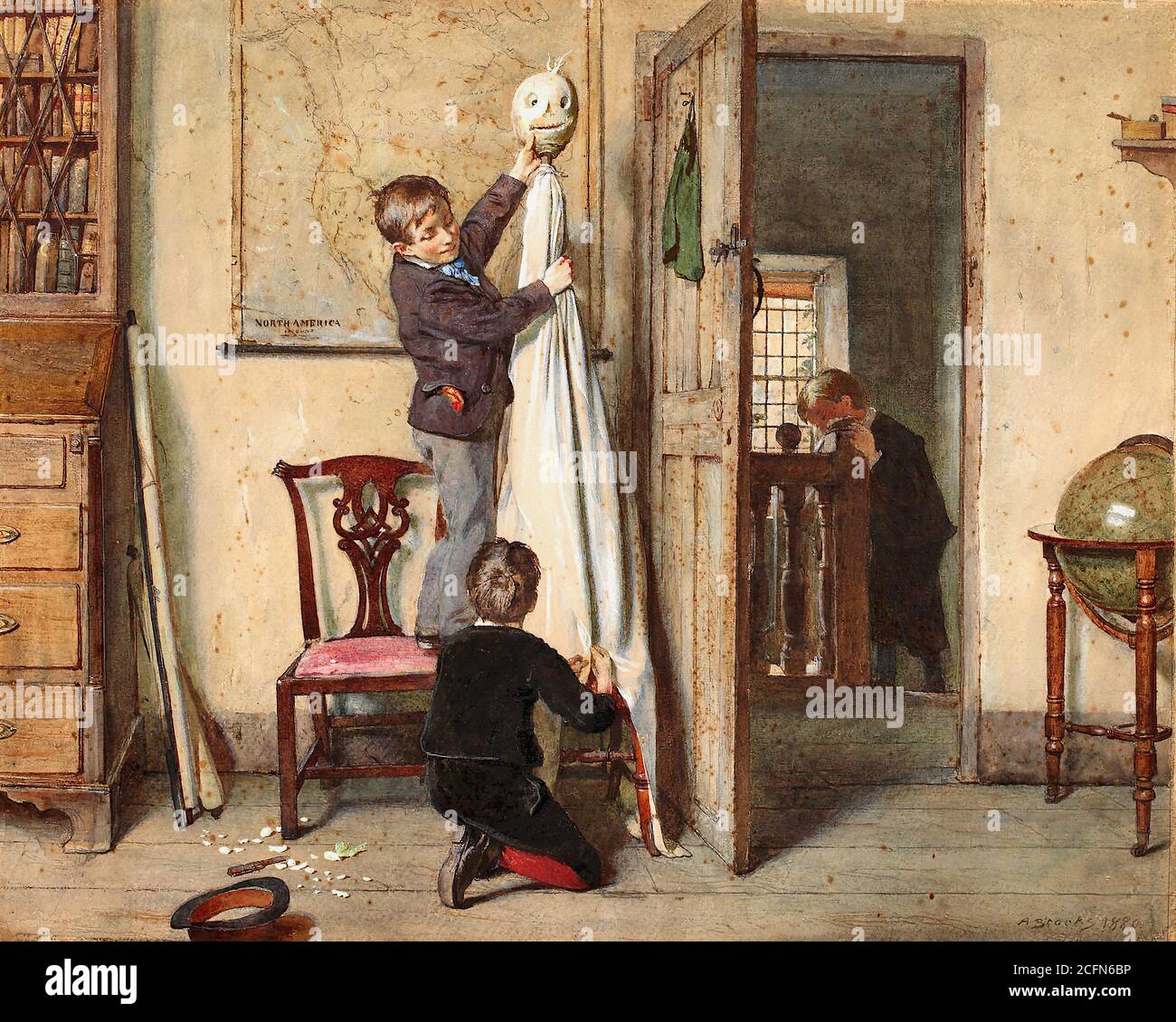 Ghost victorian painting hi-res stock photography and images - Alamy