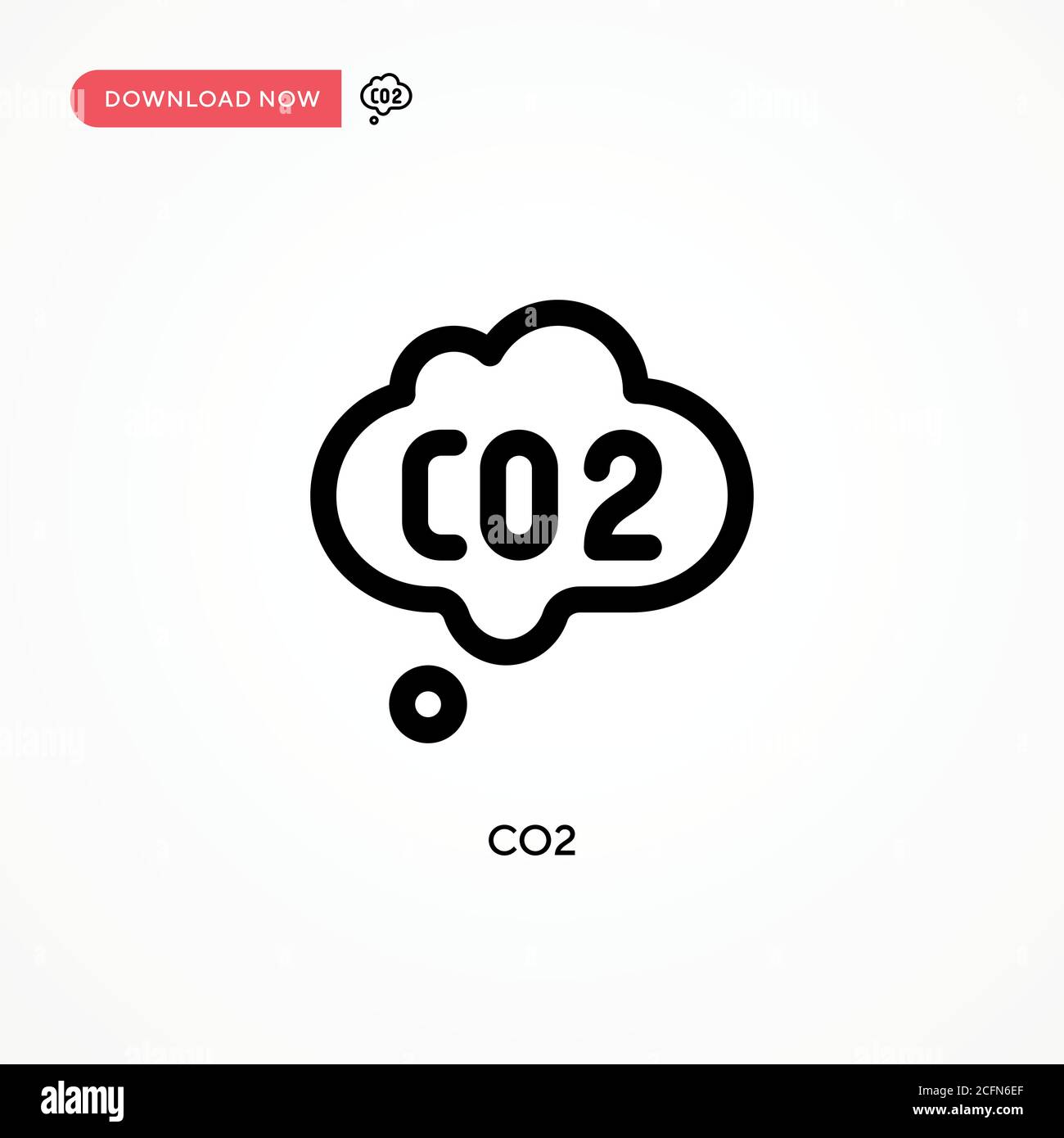 Co2 vector icon. Modern, simple flat vector illustration for web site ...