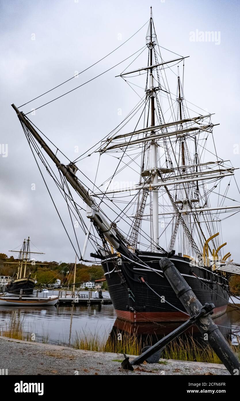 Mystic Connecticut Seaport Stock Photo - Alamy