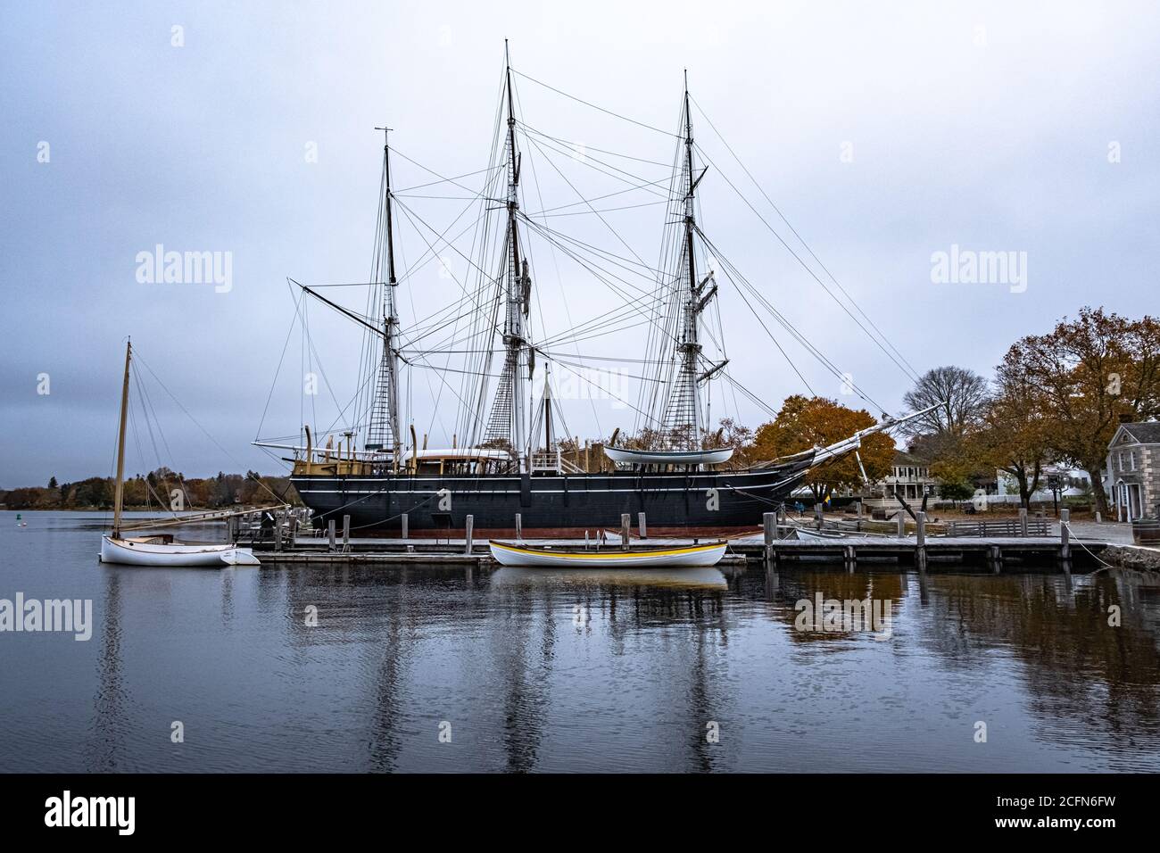 Mystic Connecticut Seaport Stock Photo - Alamy