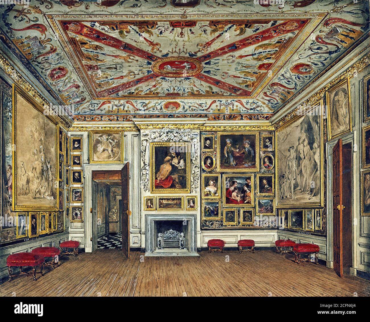 Stephanoff James - Kensington Palace - the Presence Chamber - British ...