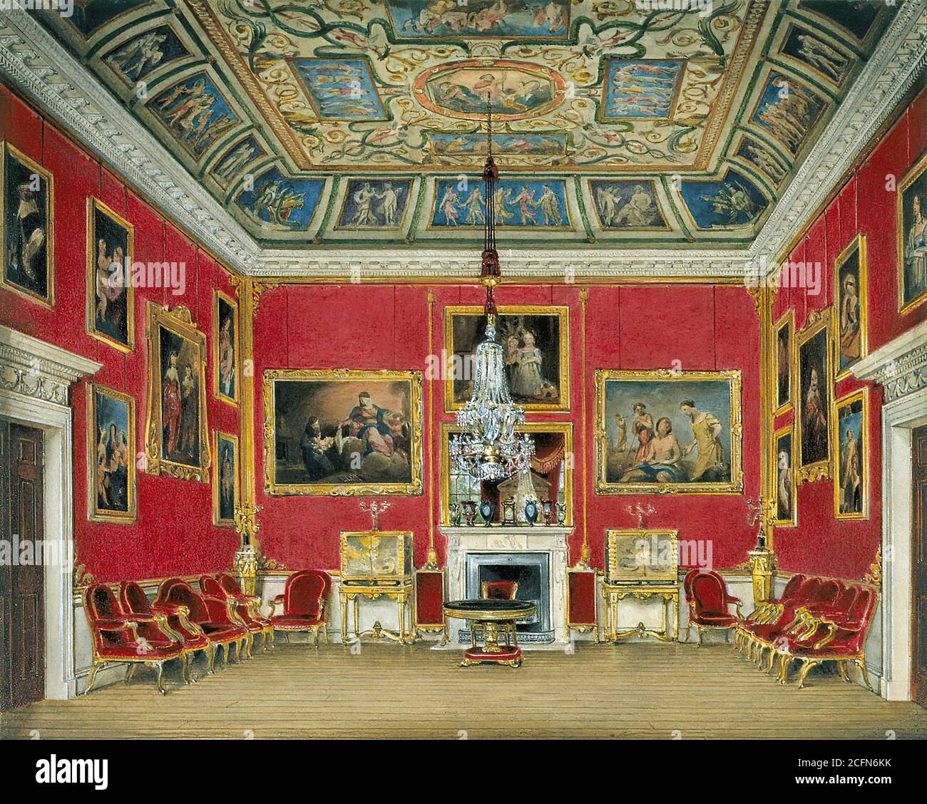 Buckingham house painting hi-res stock photography and images - Alamy