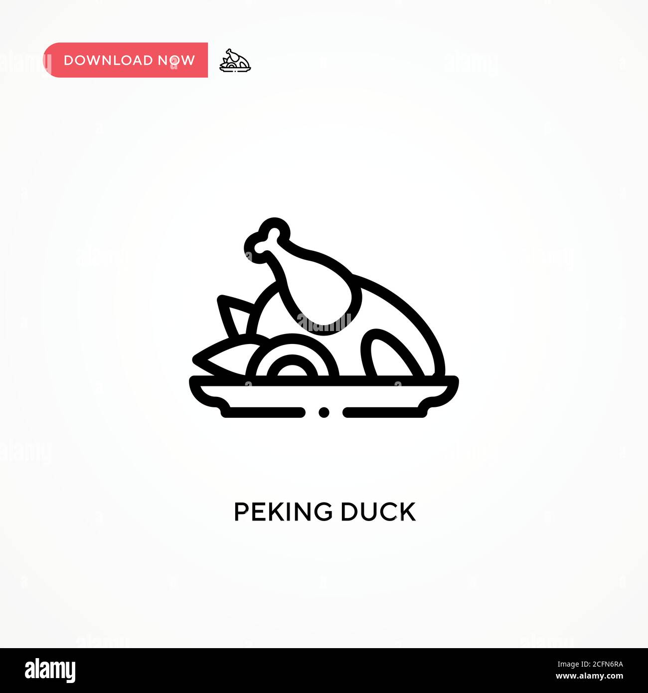 Beijing crispy duck Stock Vector Images - Alamy
