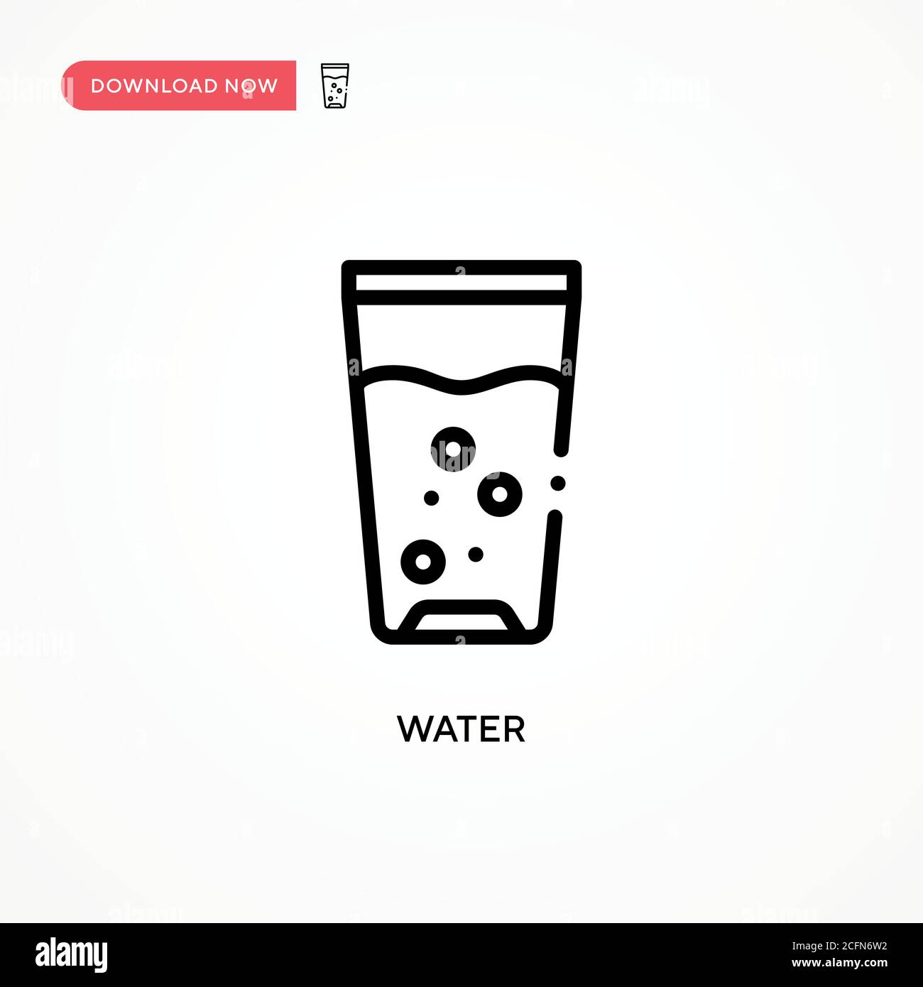 Water vector icon. Modern, simple flat vector illustration for web site ...
