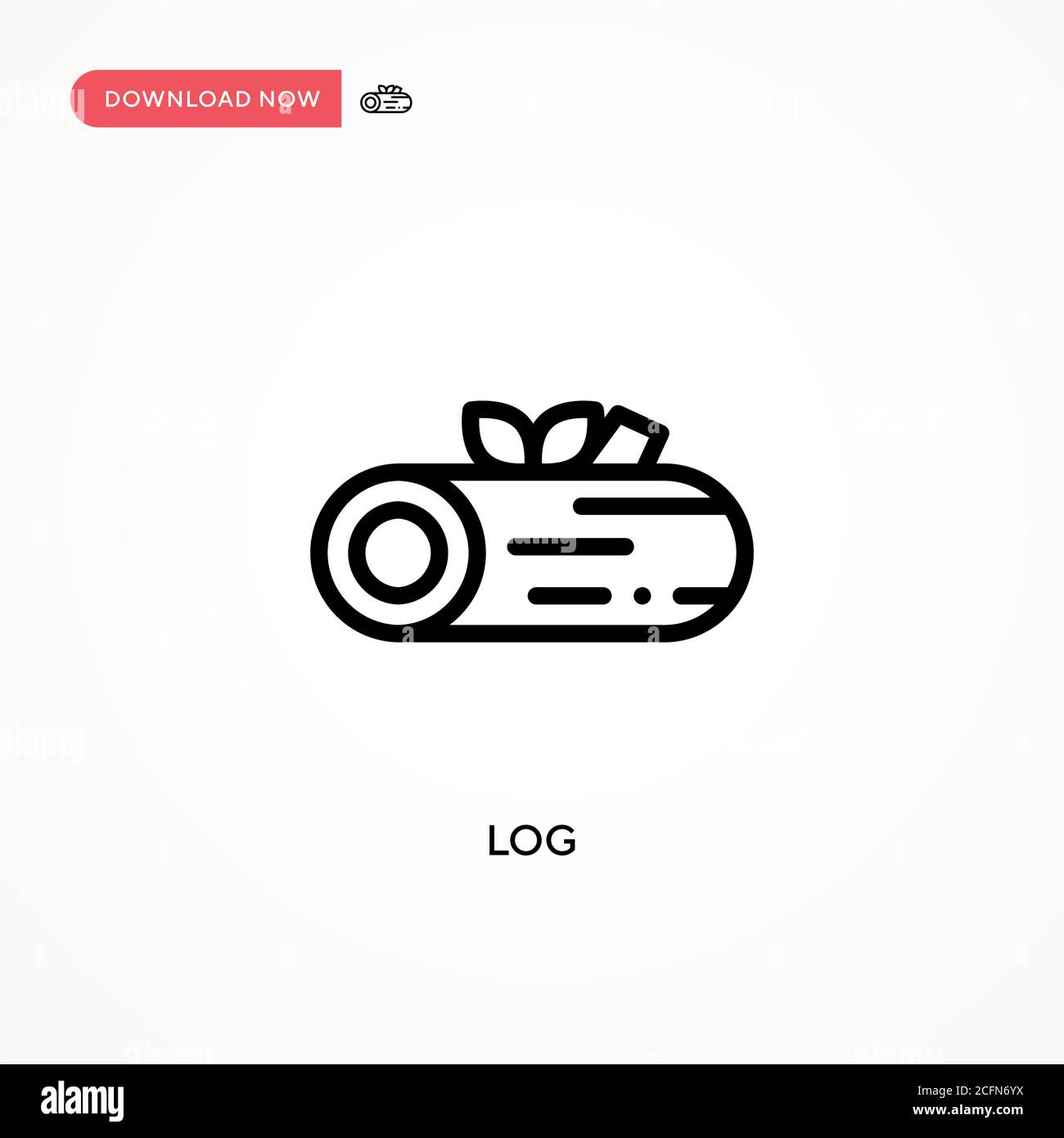 Log vector icon. Modern, simple flat vector illustration for web site ...