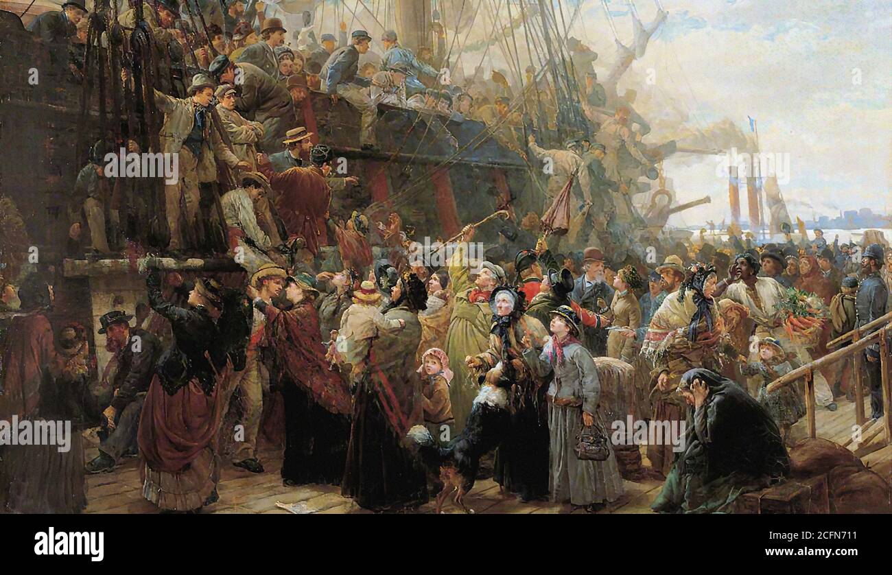 The emigrant ship staniland hi-res stock photography and images - Alamy