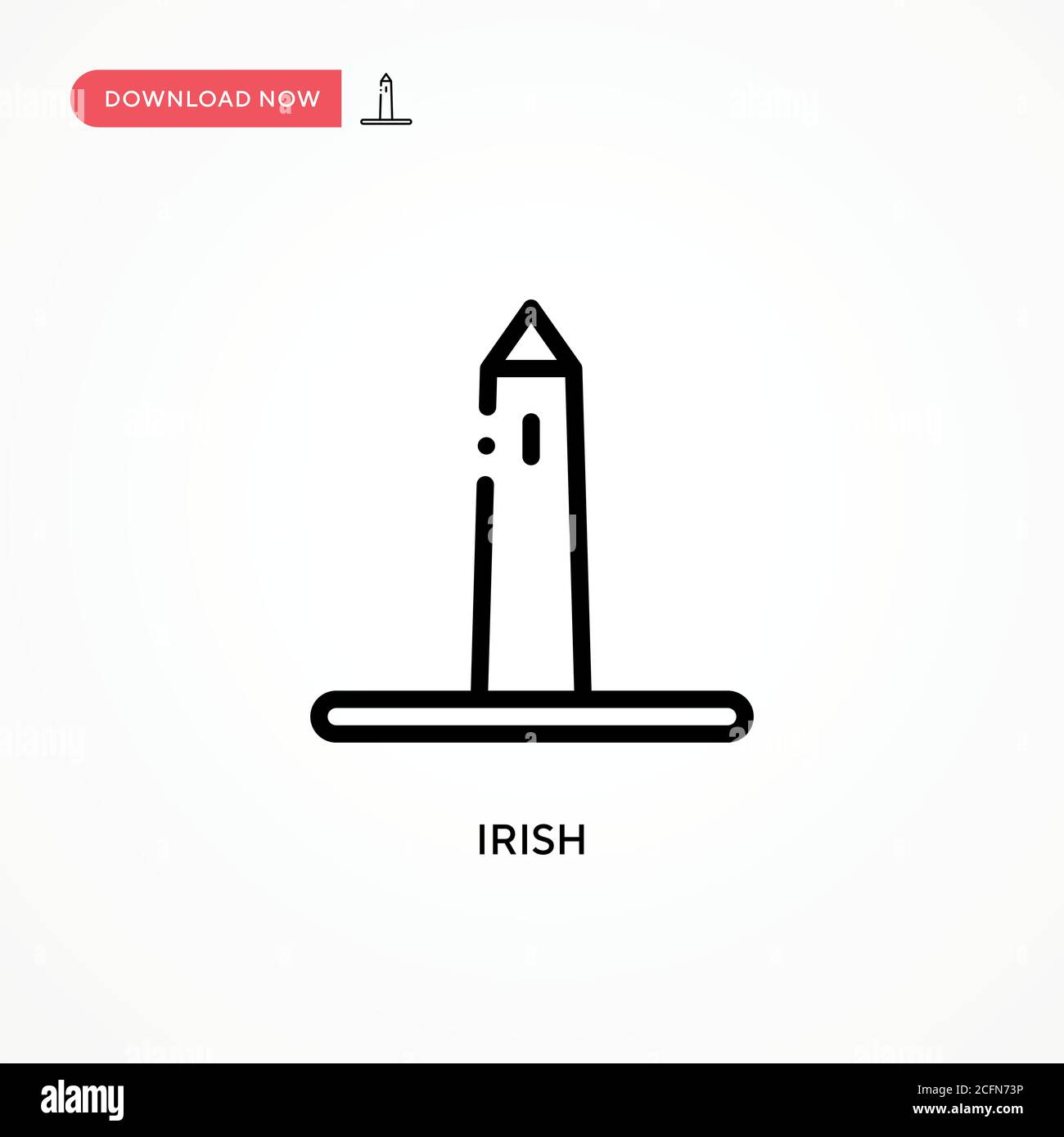 Irish travel site Stock Vector Images - Alamy