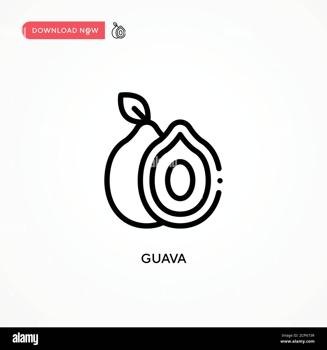 Guavas guava fruit Stock Vector Images - Alamy