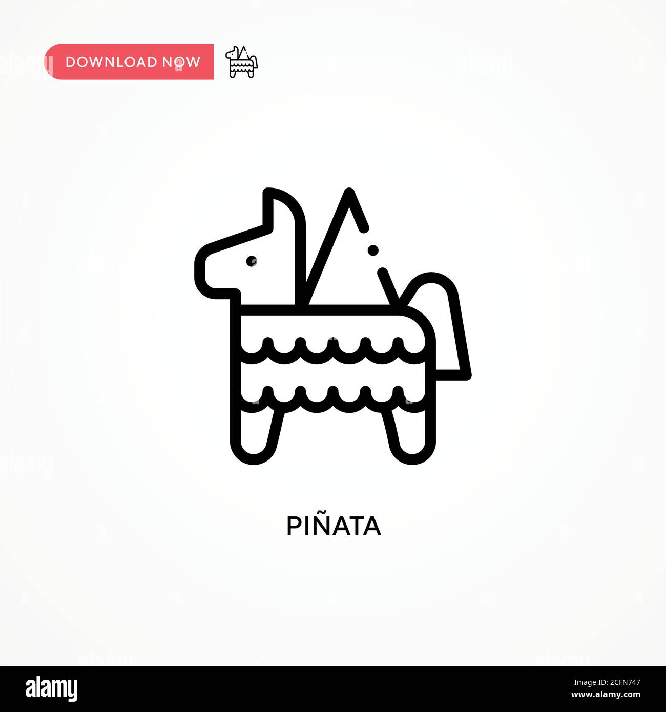 Piñata vector icon. Modern, simple flat vector illustration for web ...