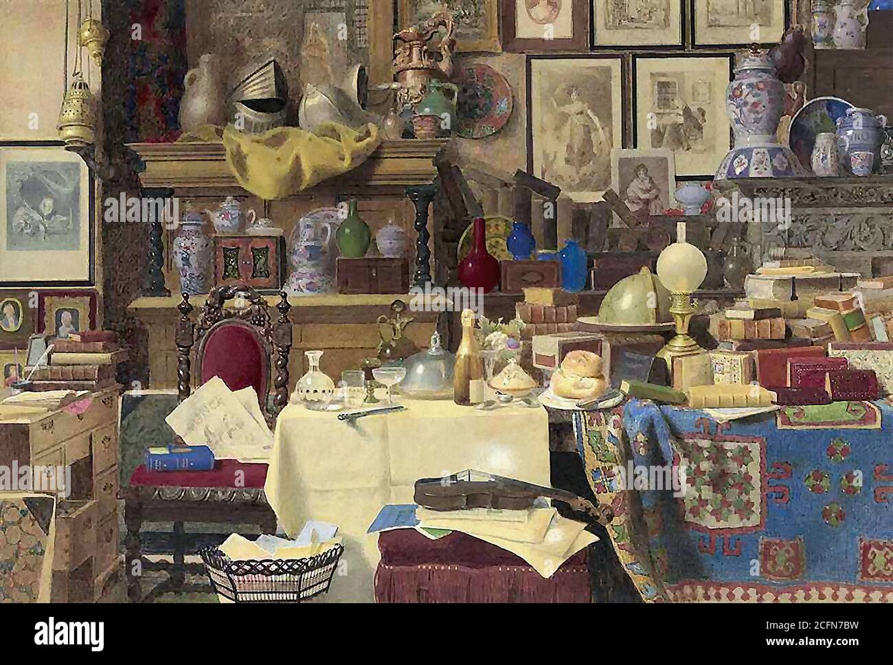 Victorian still life painting hi-res stock photography and images - Alamy