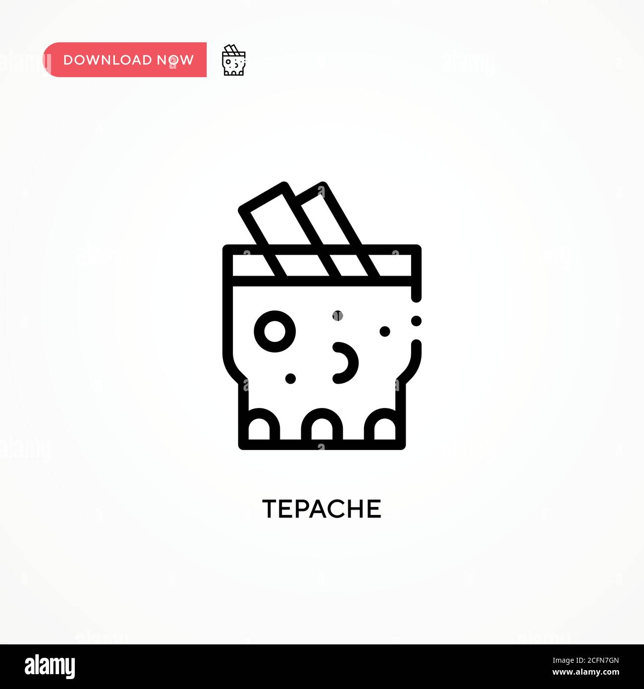 Tepache vector icon. Modern, simple flat vector illustration for web ...