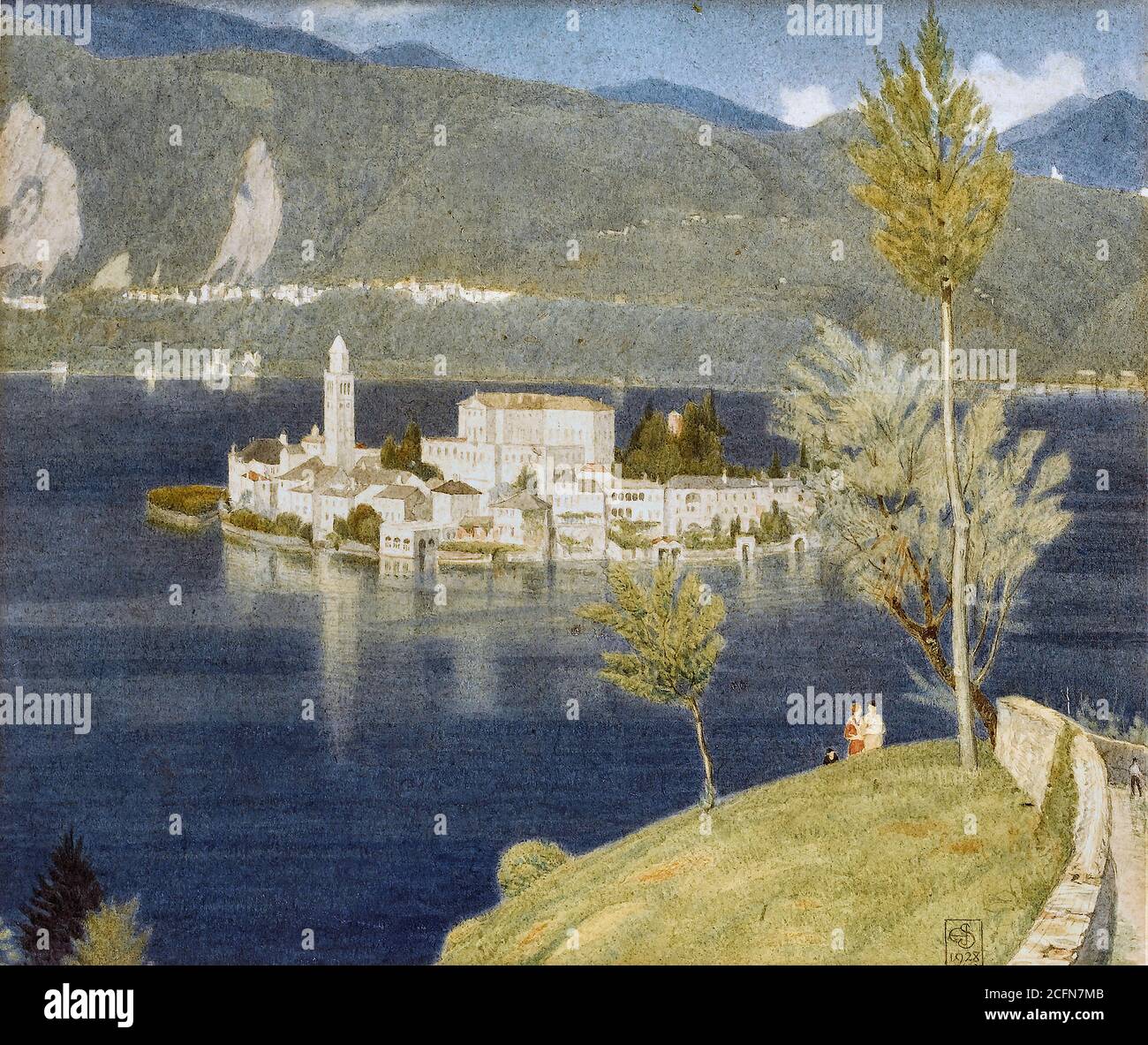 Southall Joseph Edward - Isola San Giulio Lake Orta - British School ...