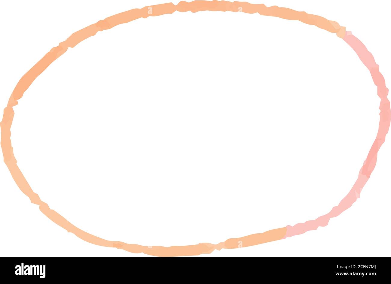 This is a illustration of Horizontal circle with warm color watercolor ...