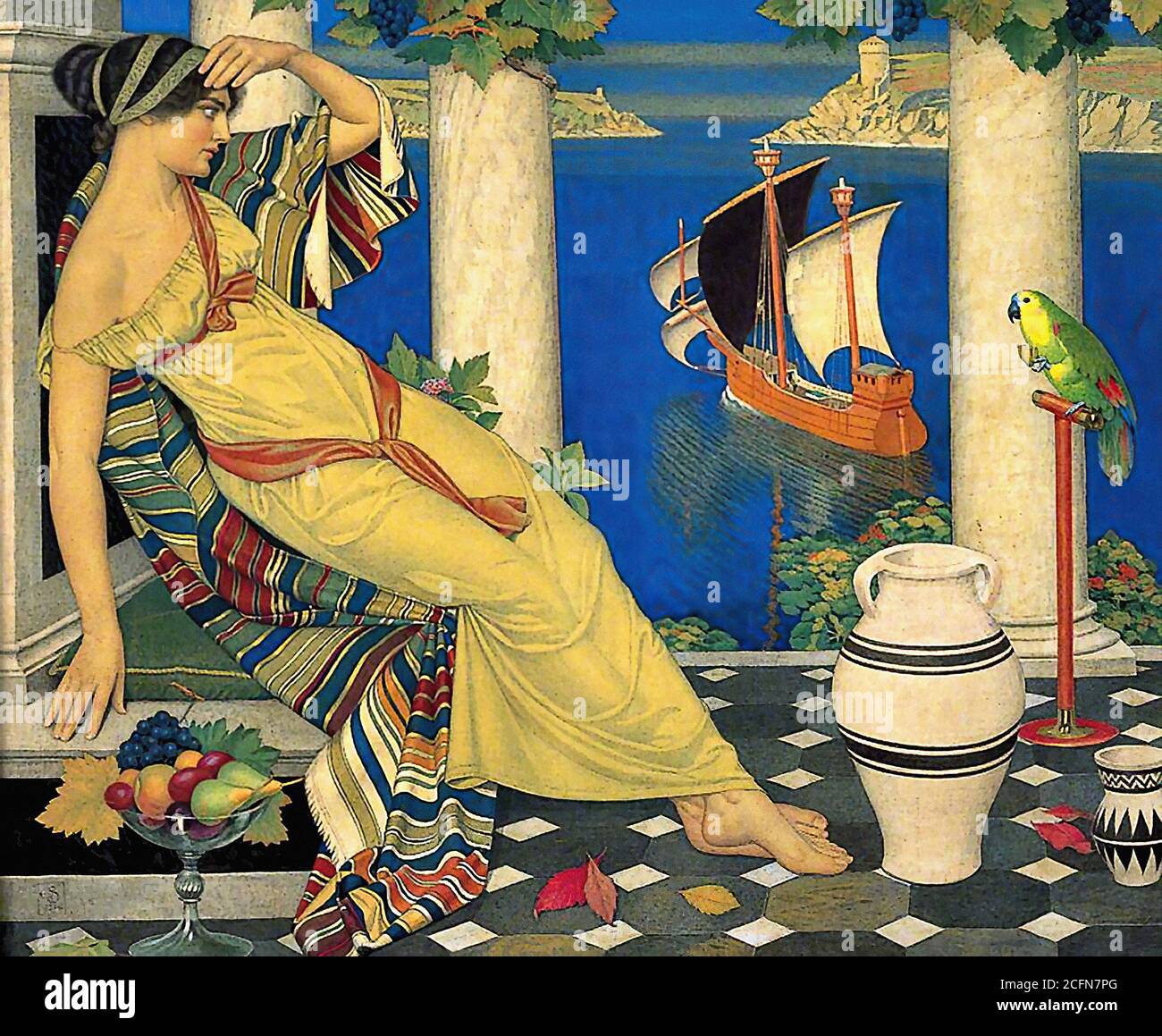 Southall Joseph Edward - Ariadne on Naxos 2 - British School - 19th ...