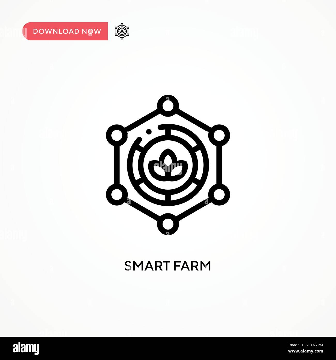 Smart farm vector icon. Modern, simple flat vector illustration for web ...