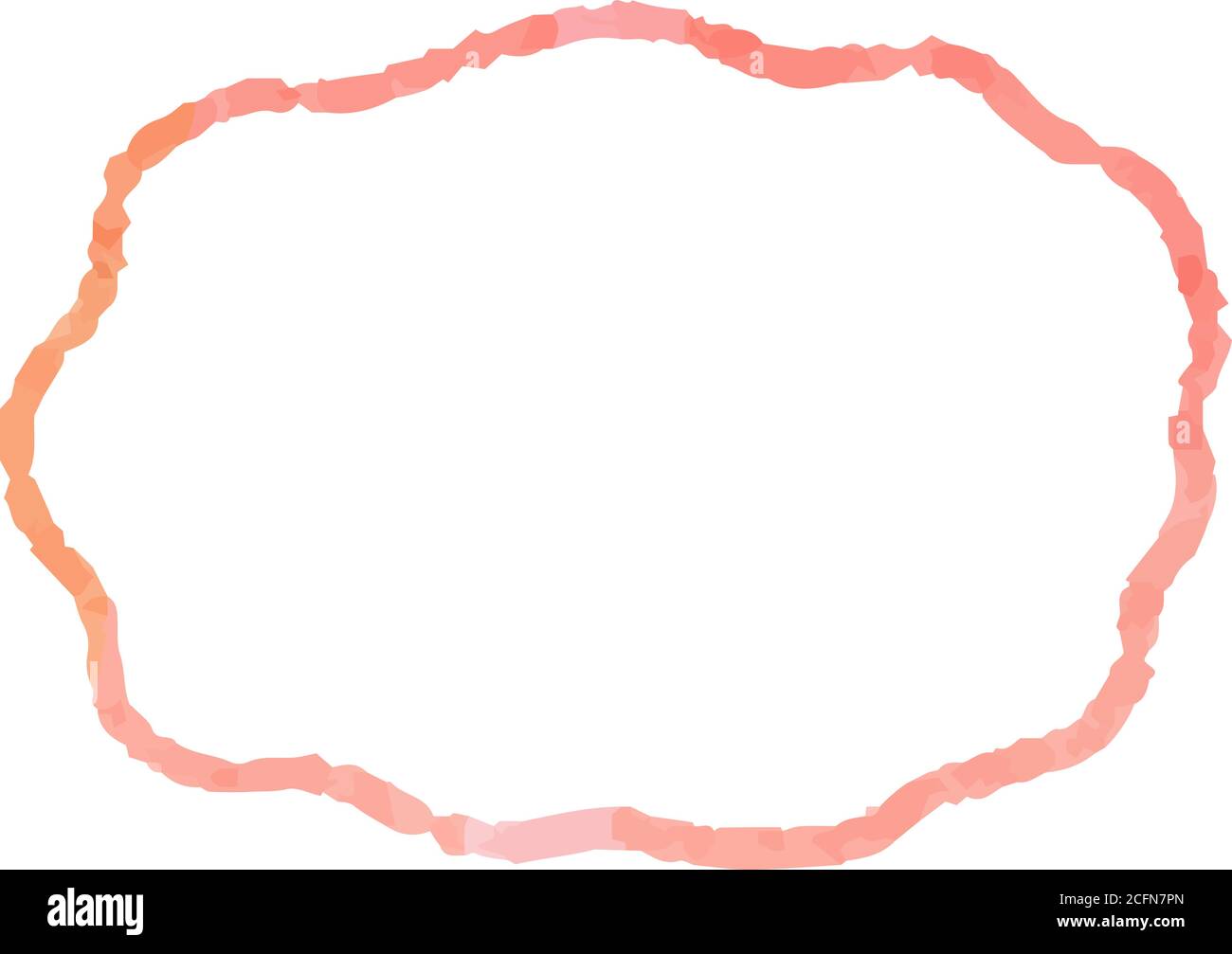 This is a illustration of Horizontal circle with warm color watercolor ...