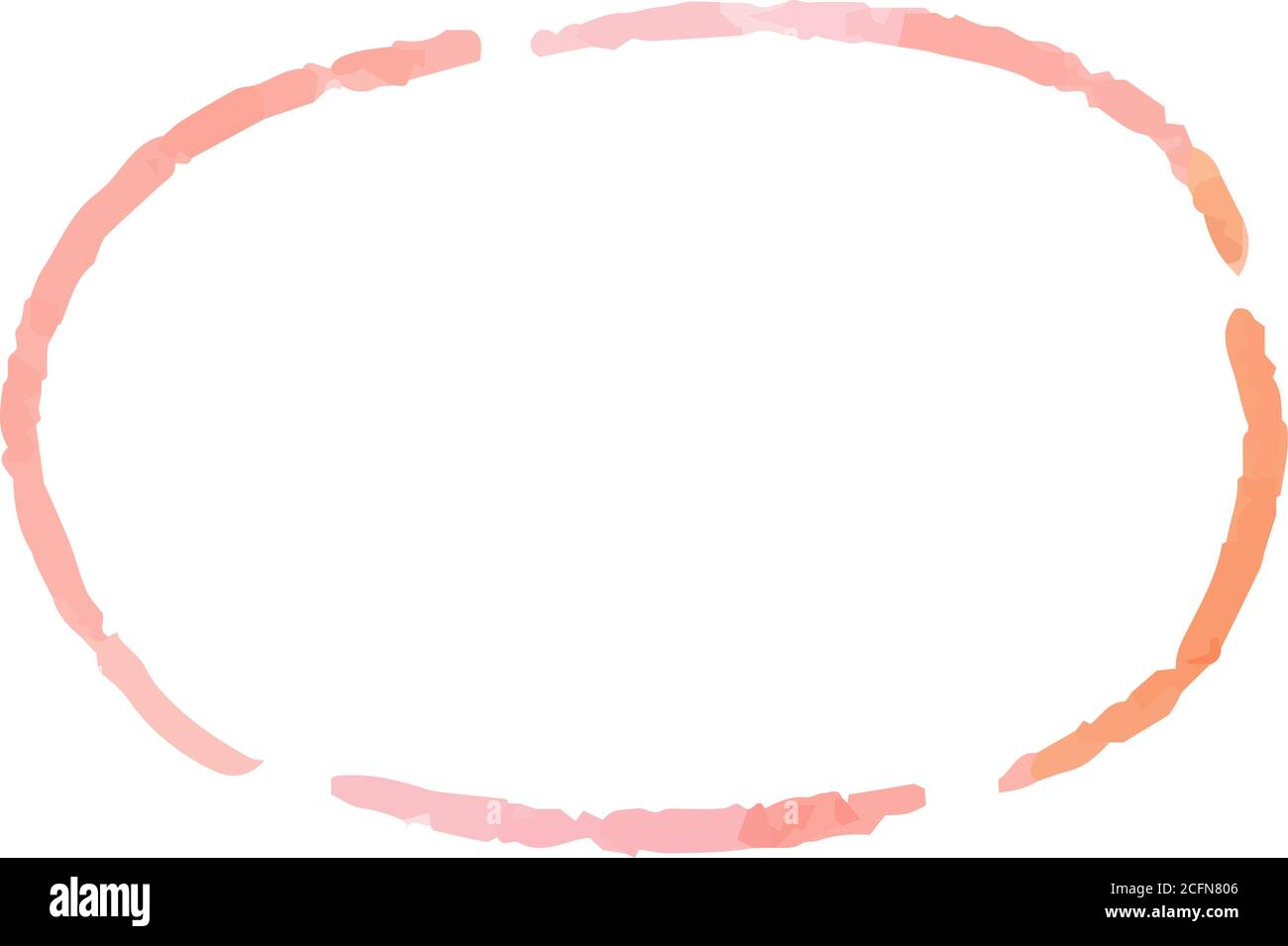 This is a illustration of Horizontal circle with warm color watercolor ...