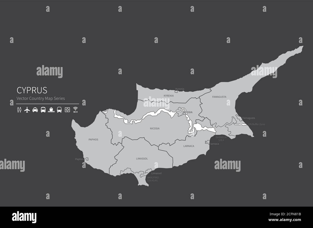 Cyprus map hi-res stock photography and images - Alamy