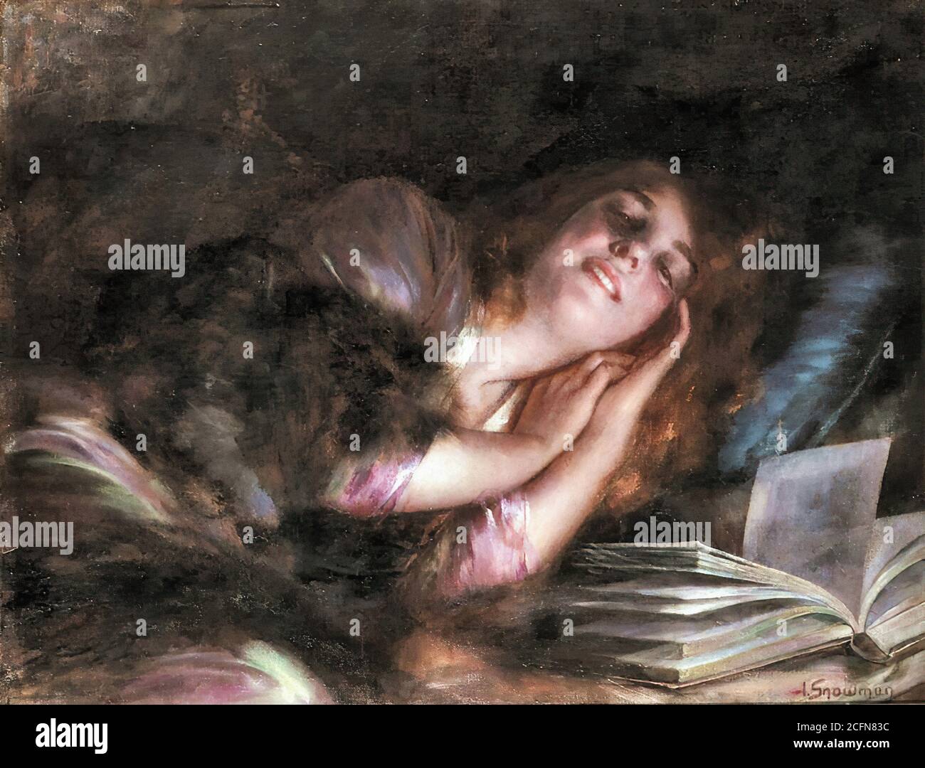 Snowman Isaac - the Spirit of Joy - British School - 19th Century Stock ...