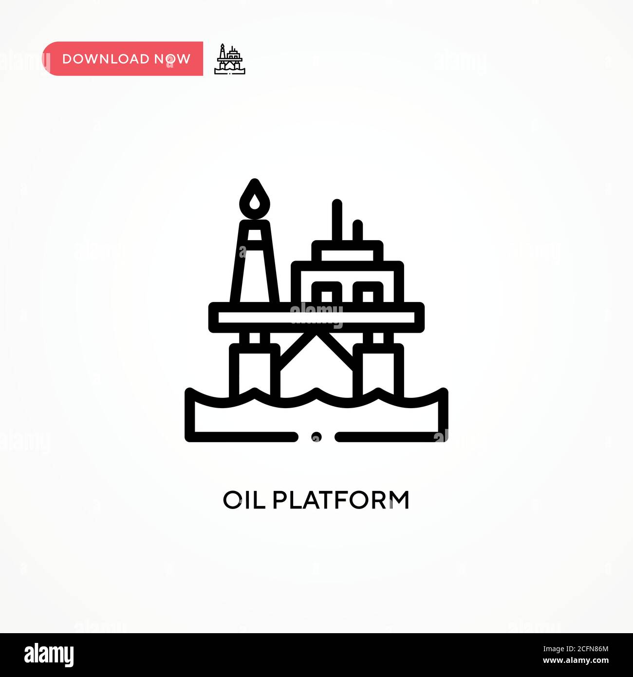 Industrial jack pump platform working Stock Vector Images - Alamy