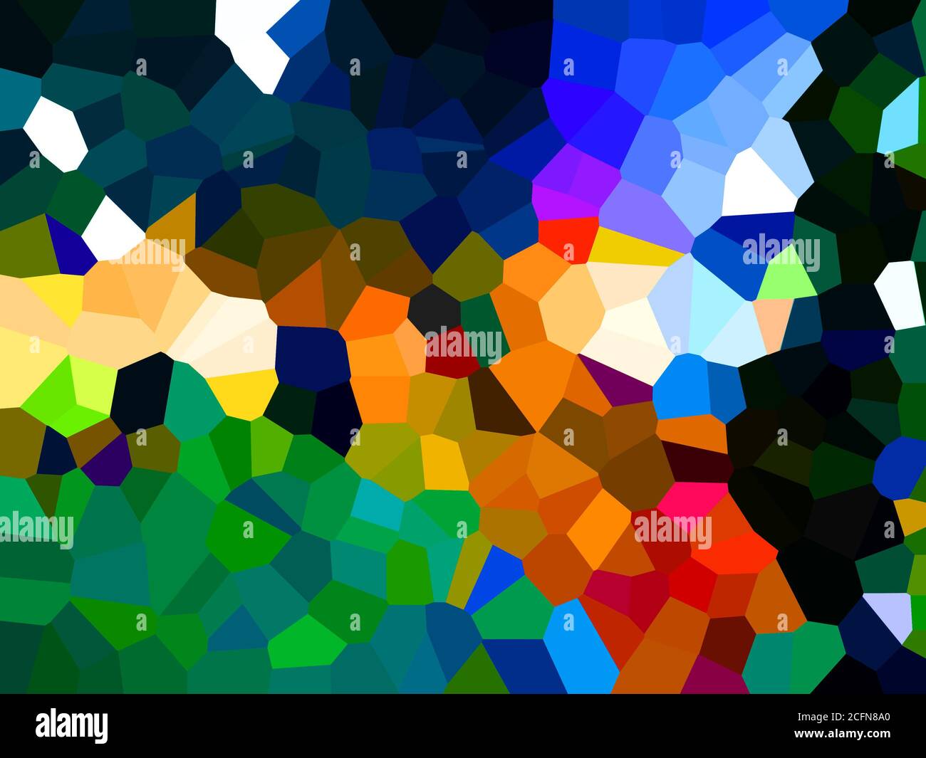 Illustration of Pixels pattern with various bright colors creates an ...