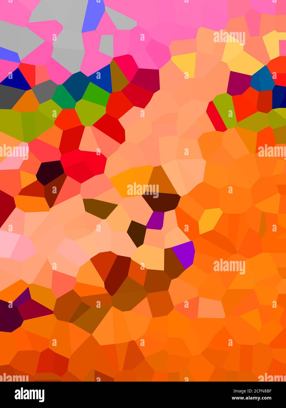 Illustration of Pixels pattern with various bright colors creates an ...
