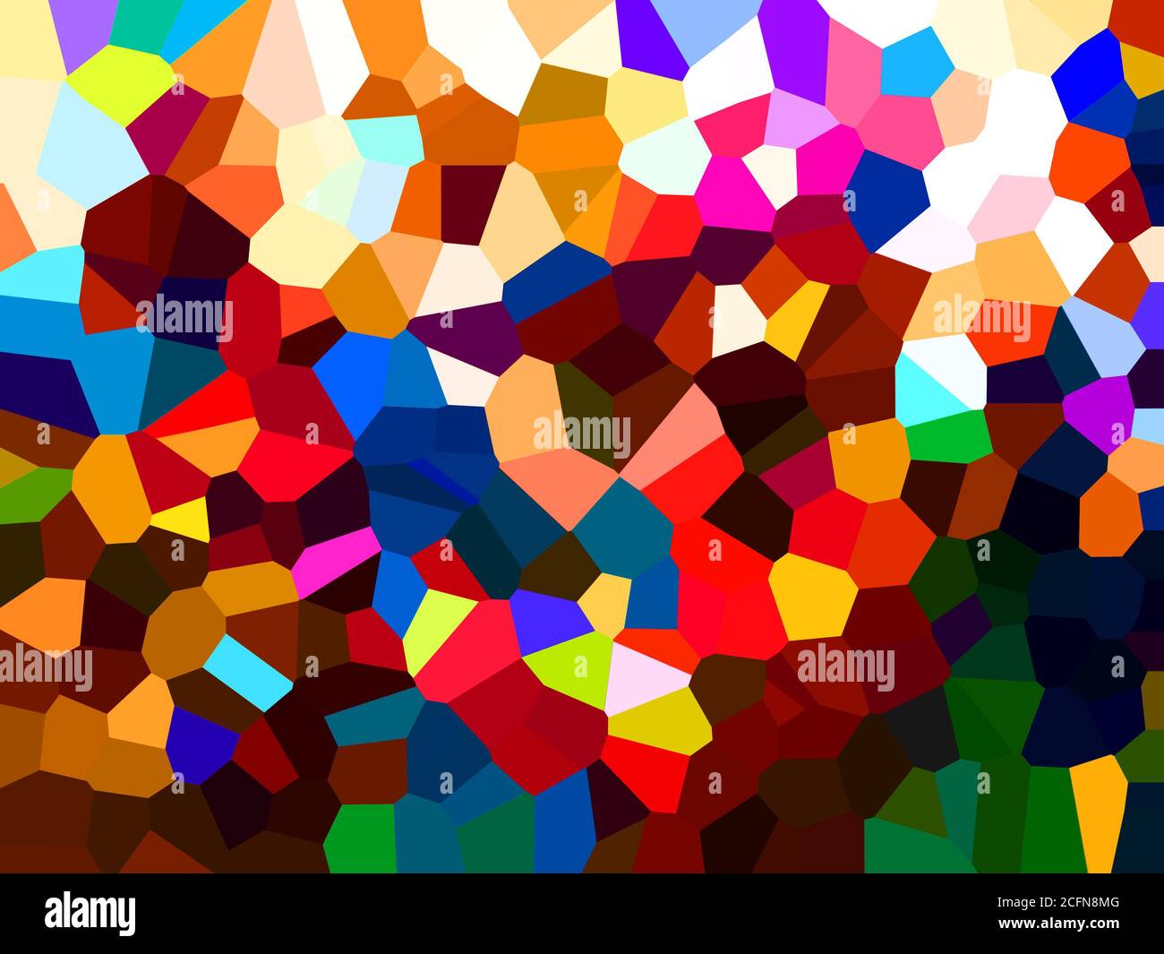 Illustration of Pixels pattern with various bright colors creates an ...