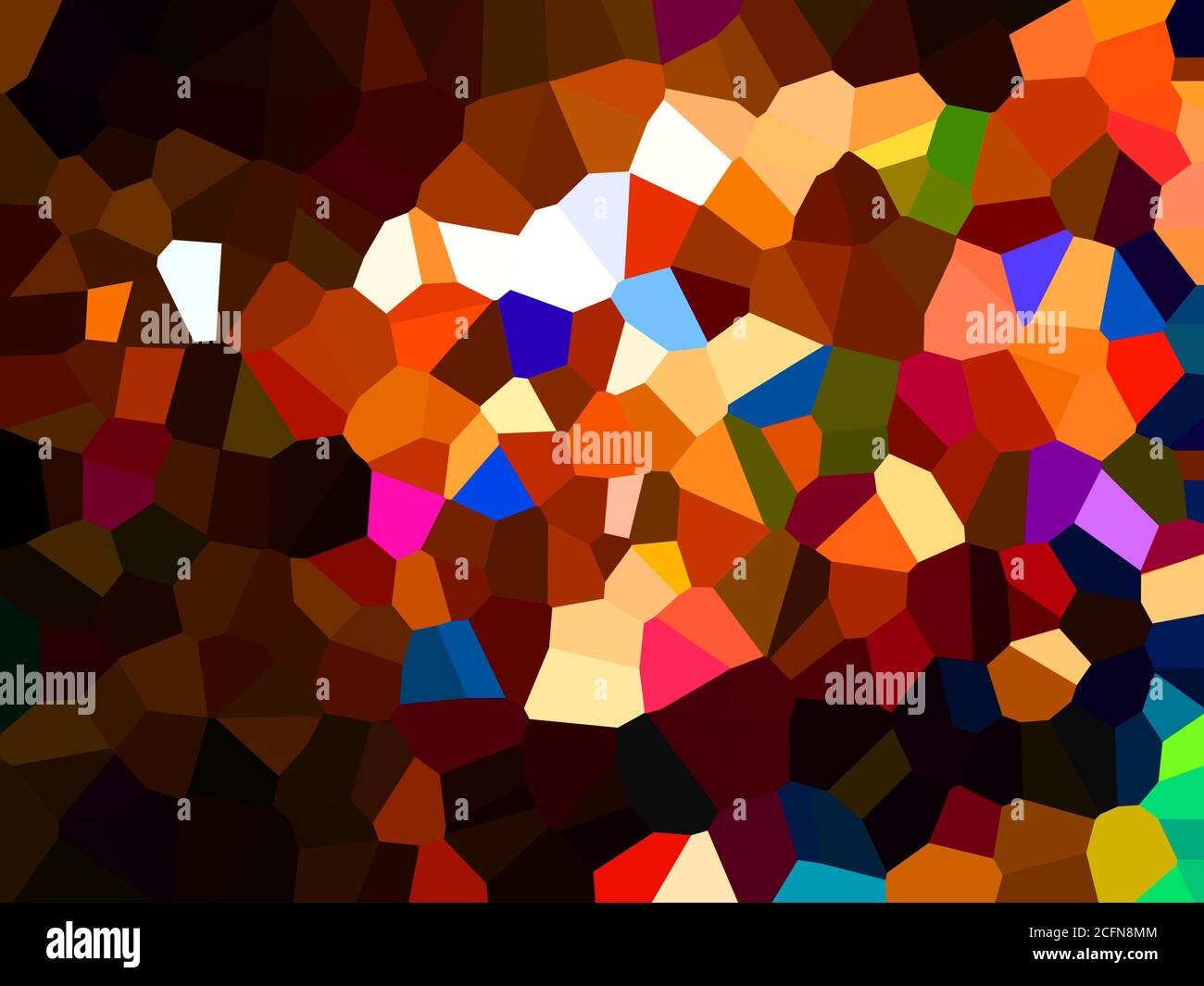 Illustration of Pixels pattern with various bright colors creates an ...
