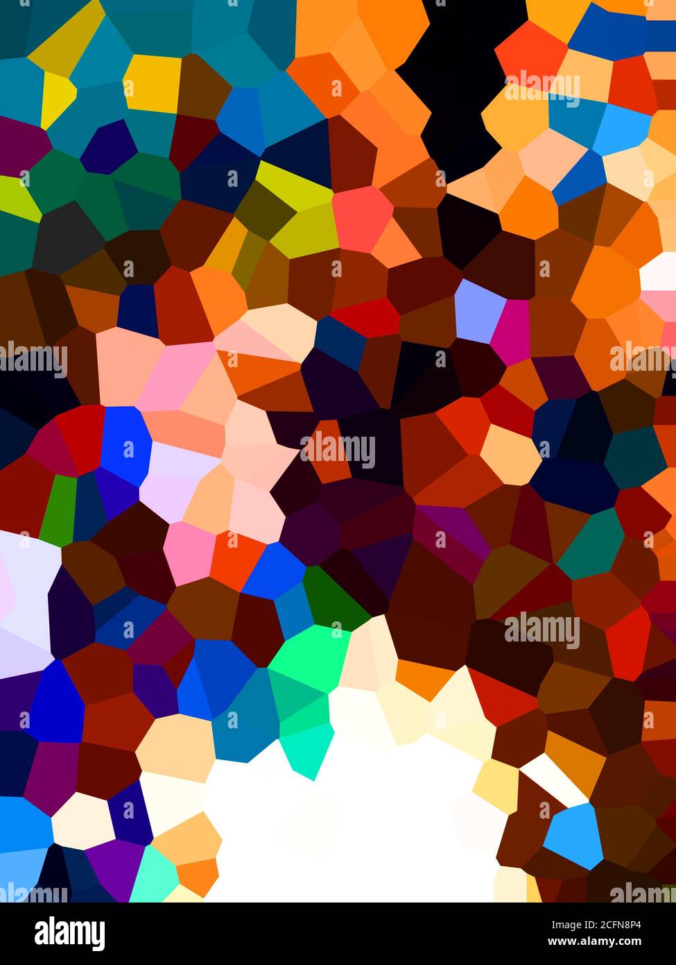 Illustration of Pixels pattern with various bright colors creates an ...