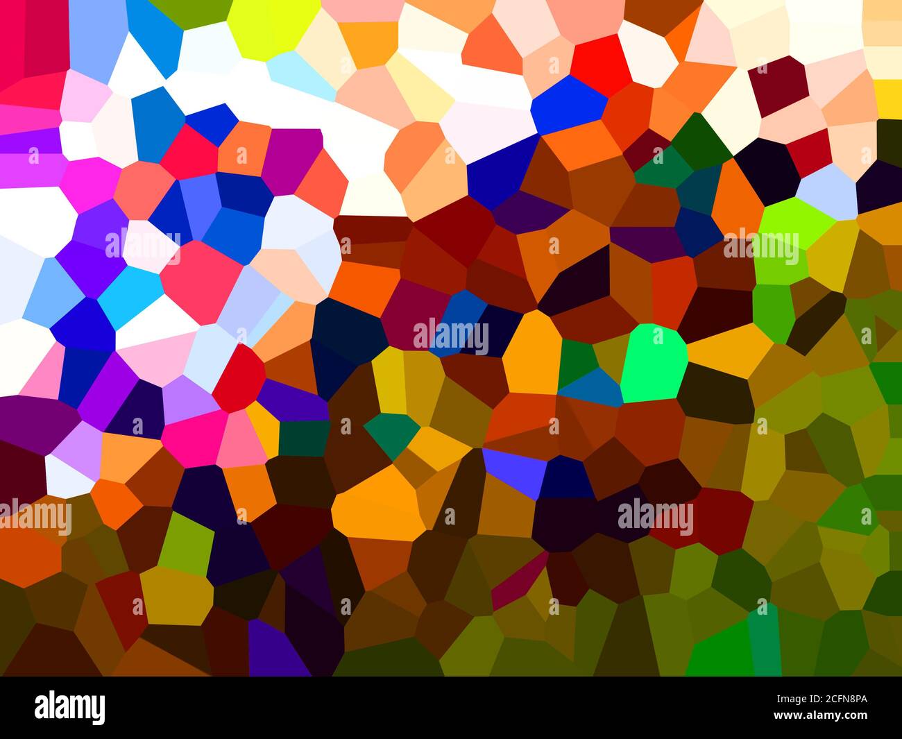 Illustration of Pixels pattern with various bright colors creates an ...