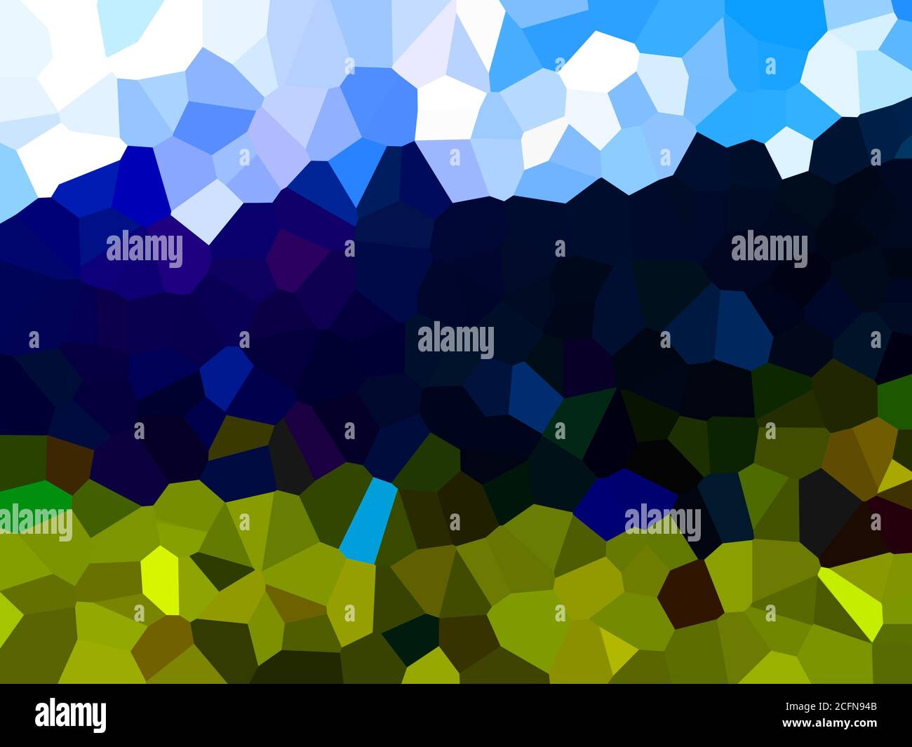 Illustration of Pixels pattern with various bright colors creates an ...