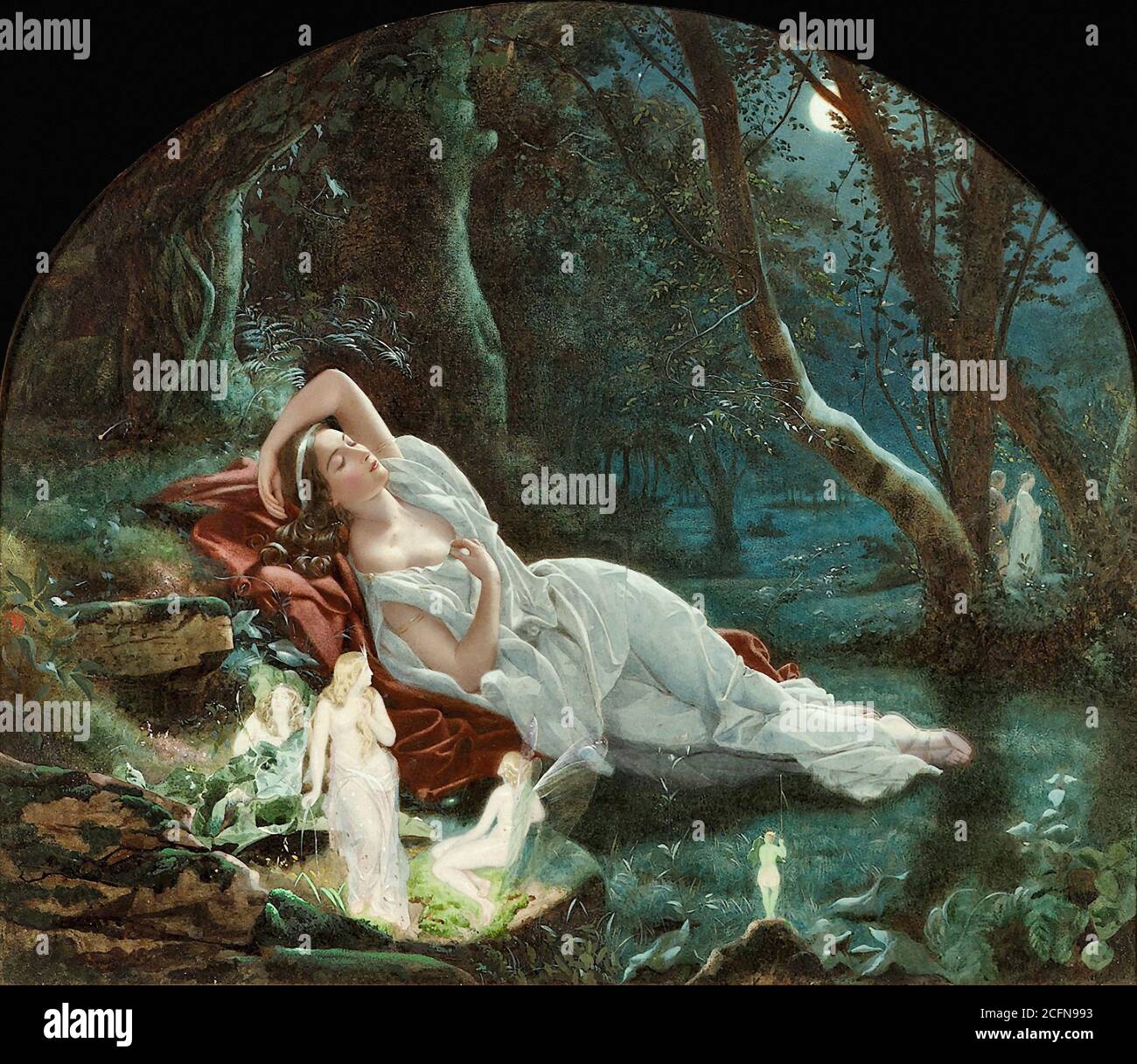 Simmons John A Midsummer Night S Dream Titania Sleeping In The