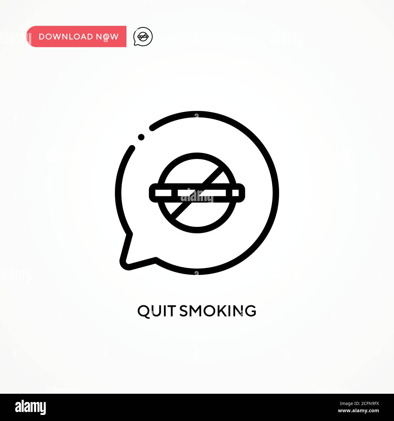 Quit smoking vector icon. Modern, simple flat vector illustration for ...