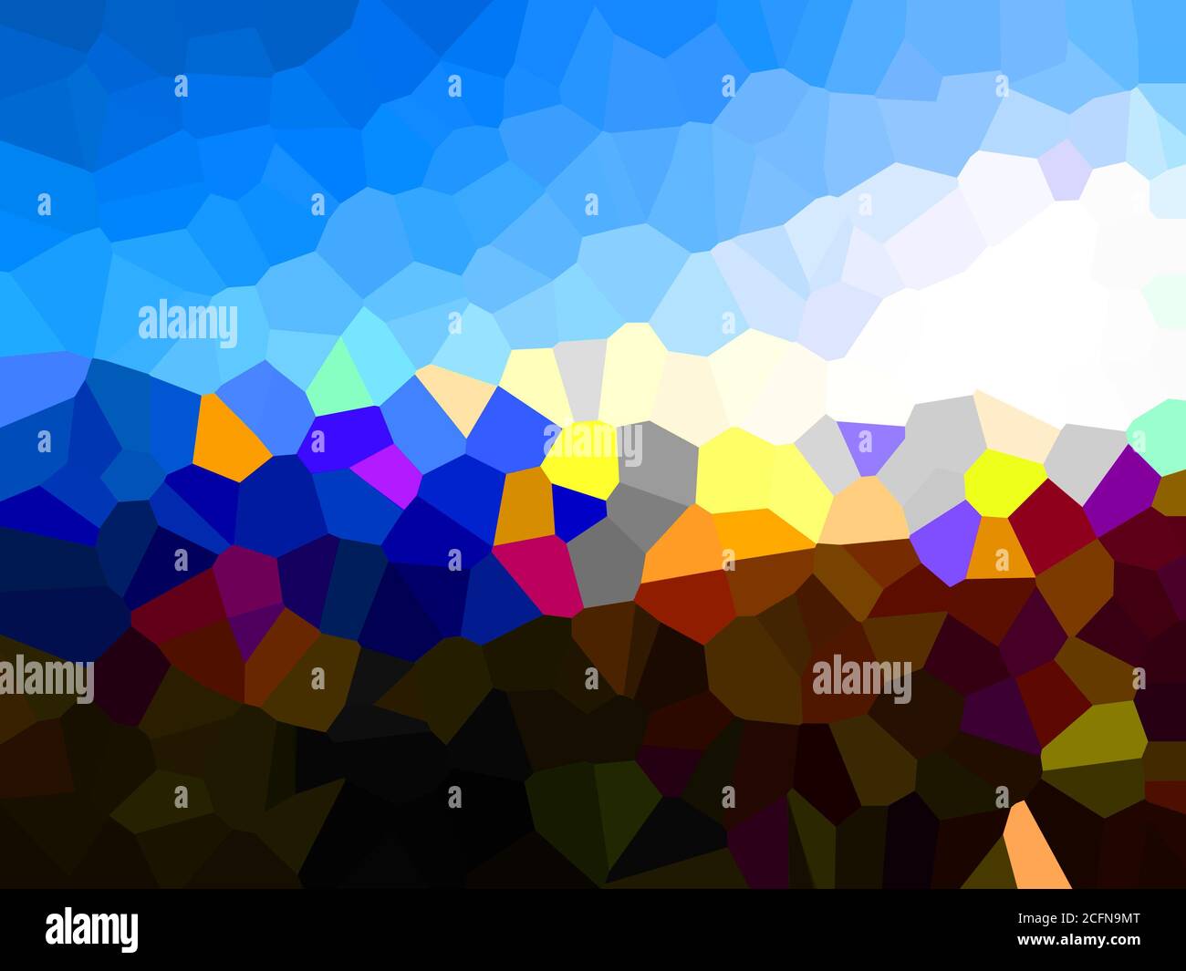 Illustration of Pixels pattern with various bright colors creates an ...