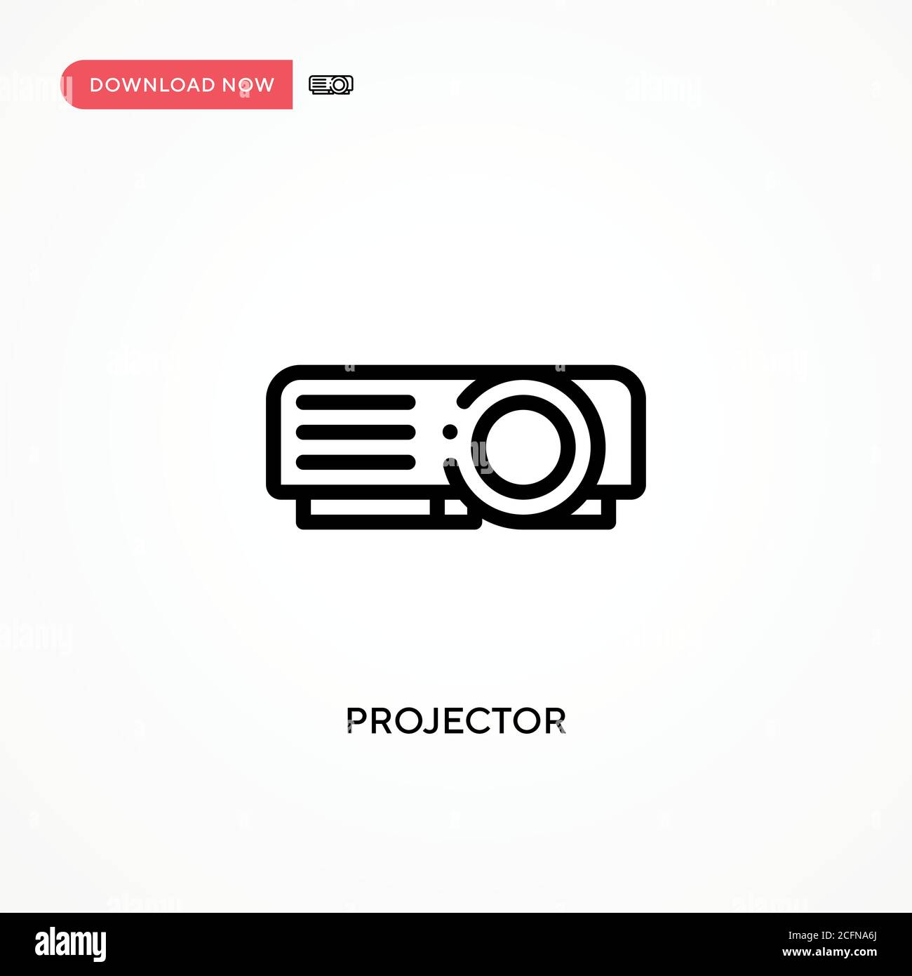 Projector vector icon. Modern, simple flat vector illustration for web ...