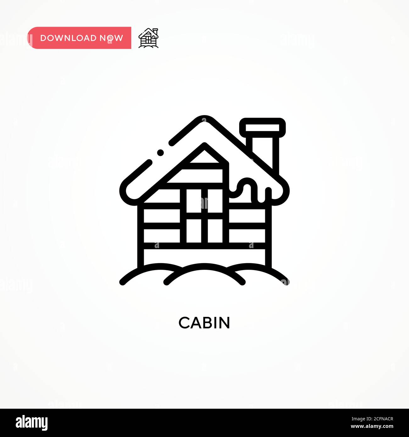 Cabin vector icon. Modern, simple flat vector illustration for web site ...