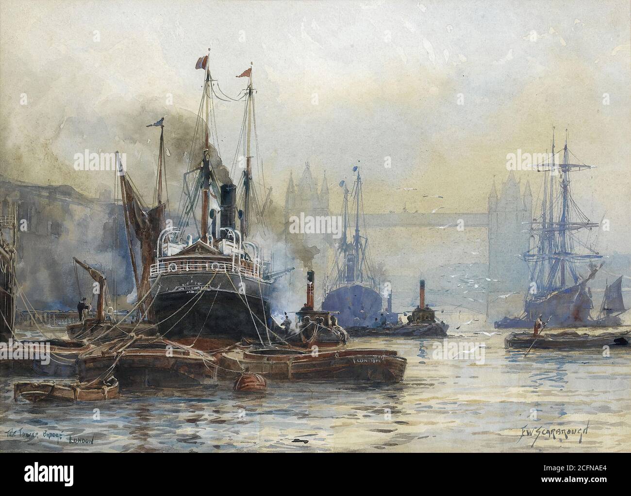 Scarborough Frederick William - the Tower Bridge London 2 - British ...