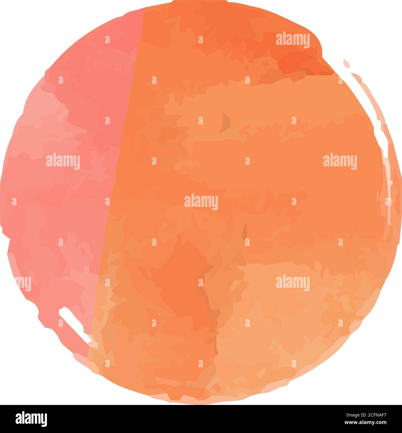 This is a illustration of Warm Watercolor Circle drawn with a brushlet ...