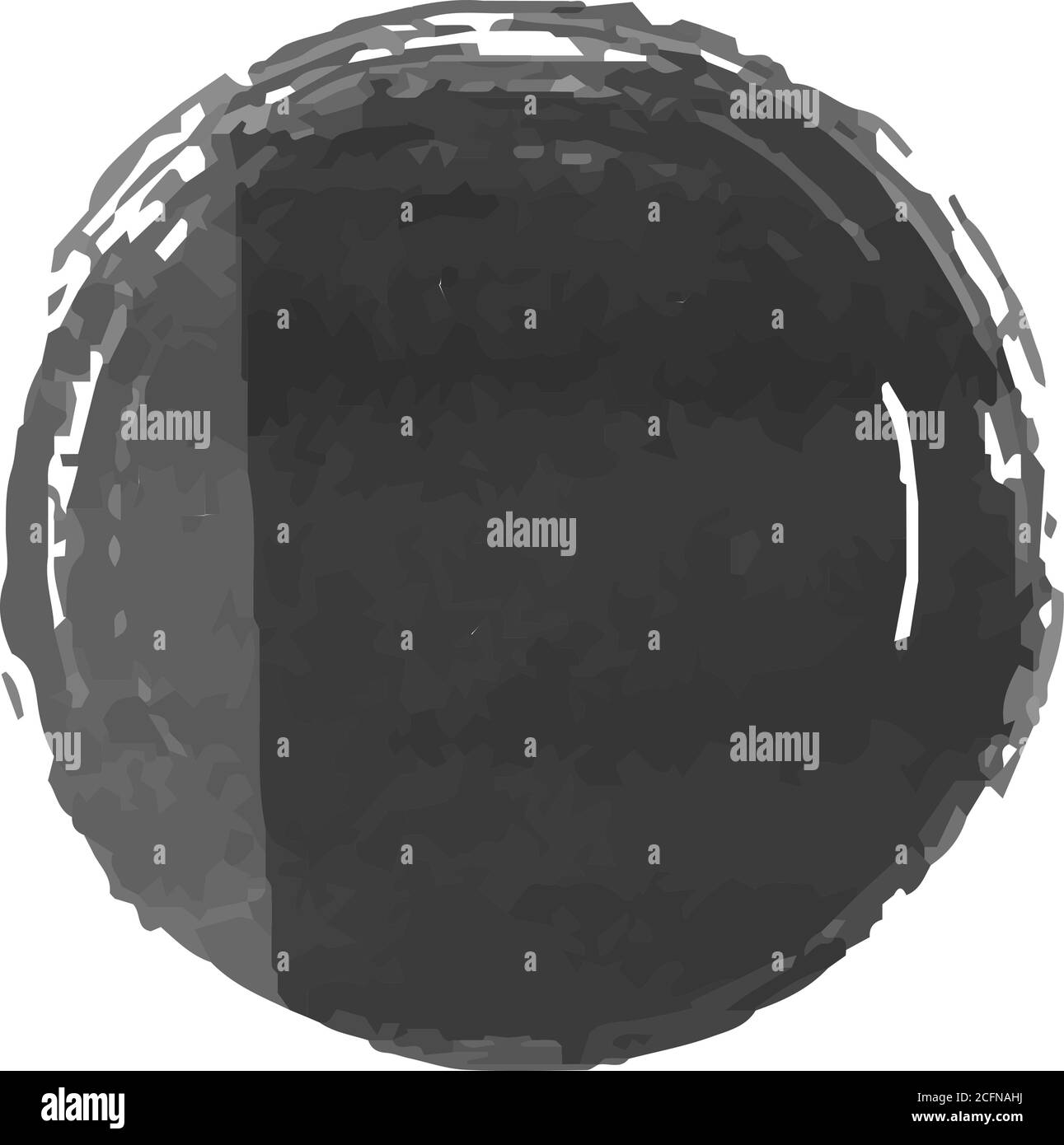 This is a illustration of Black Watercolor Circle drawn with a brushlet ...