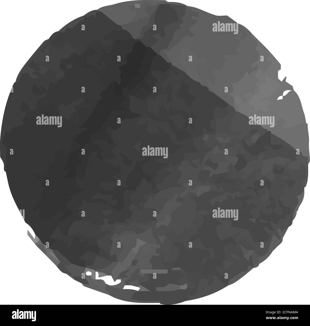 This is a illustration of Black Watercolor Circle drawn with a brushlet ...