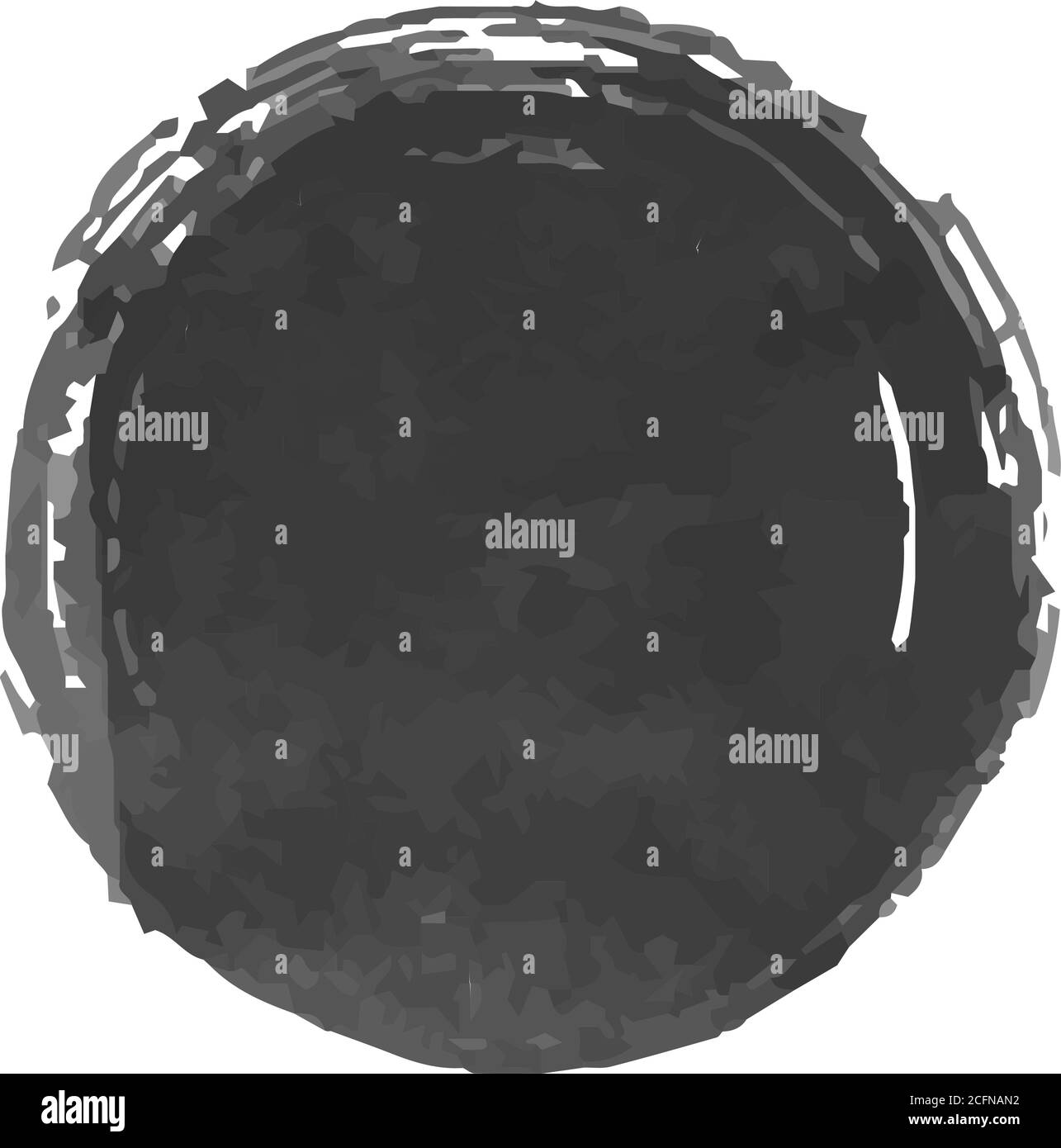 This is a illustration of Black Watercolor Circle drawn with a brushlet ...